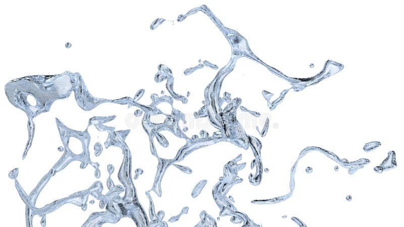 Water Splashes with Small Details - Closeup Shot Stock Image - Image of ...