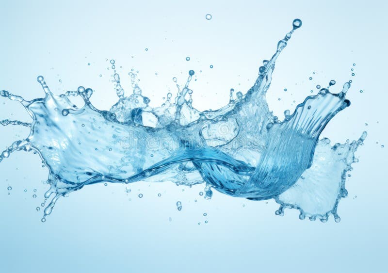 A Water Splashing in the Air Stock Illustration - Illustration of ...