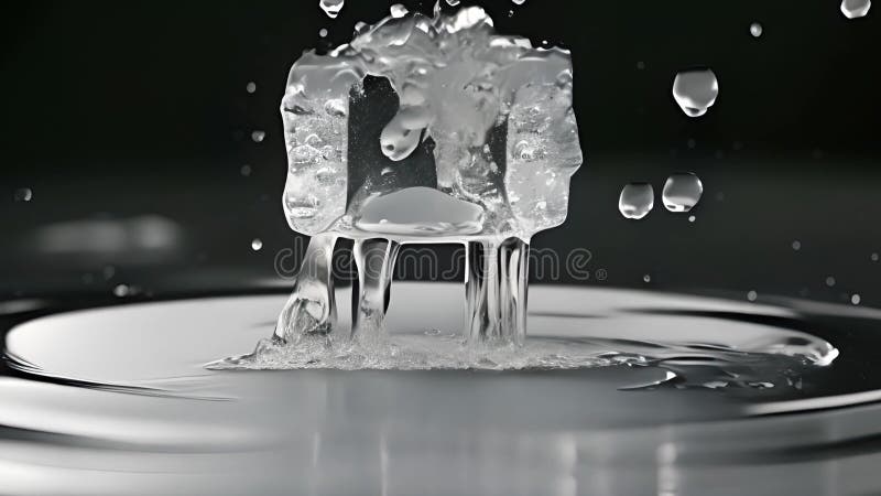 Water Splashing on Black Surface Stock Video - Video of flooding ...