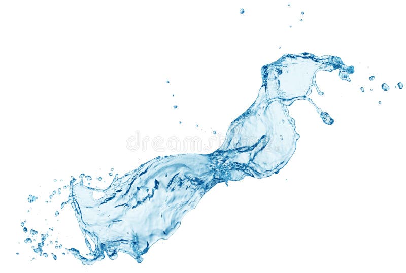 Blue water splash isolated stock image. Image of drop - 40759415