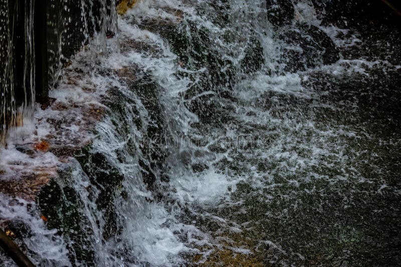 Water Splashing Down a Wall Stock Image - Image of beautiful ...