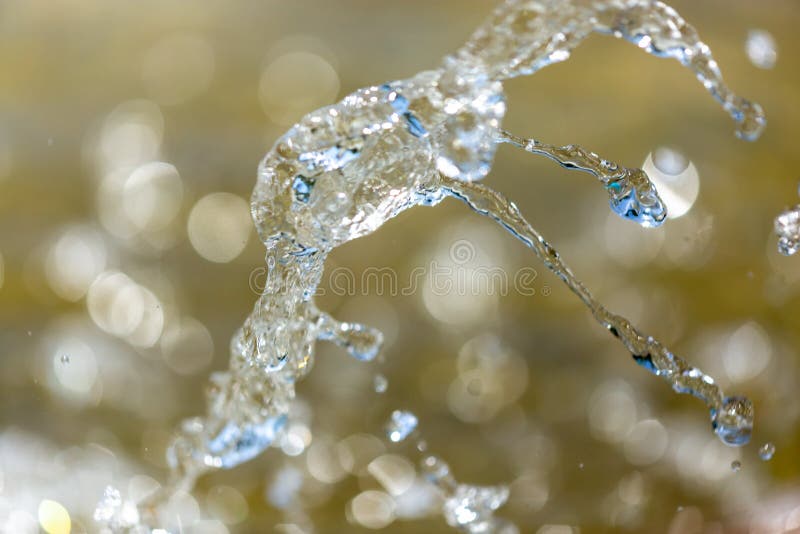 Water Splashing from a Fountain on Summer Nature Stock Image - Image of ...