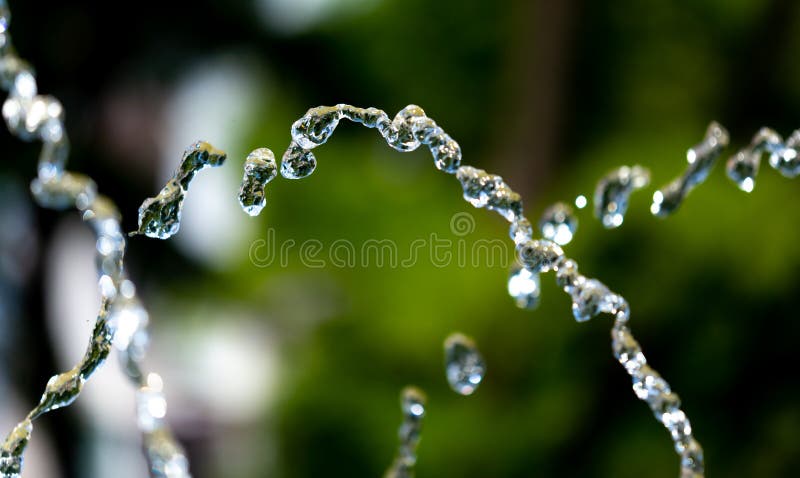 Water Splashing from a Fountain on Summer Nature Stock Image - Image of ...