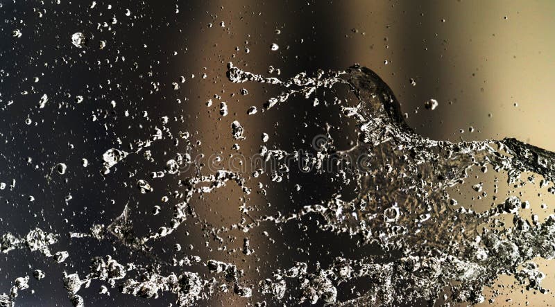 Water Splashing in Inversion As an Abstract Background Stock Image ...