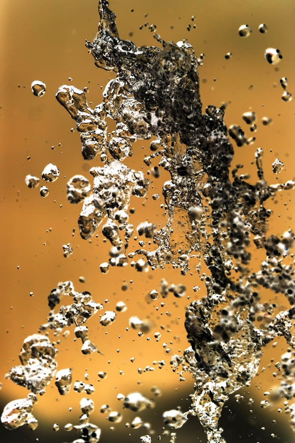 Water Splashing in Inversion As an Abstract Background Stock Photo ...
