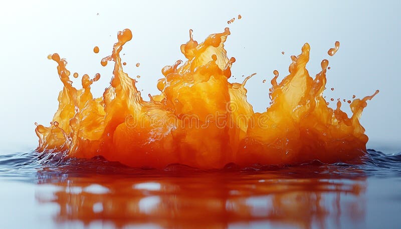 Water Splashing, Liquid Motion, Wet Freshness, Flowing Colors Generated ...