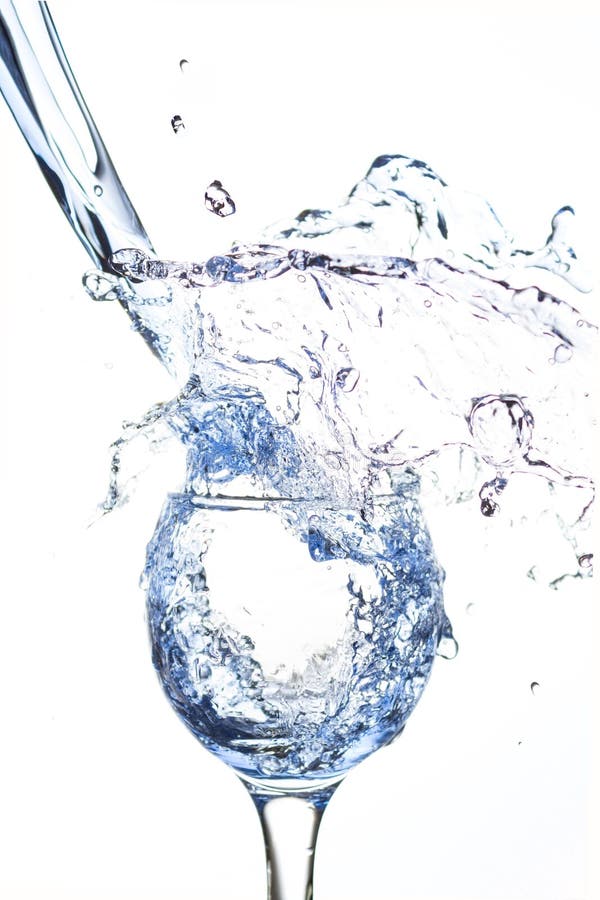 Water Splashing Out of Glass Stock Image - Image of natural, water ...
