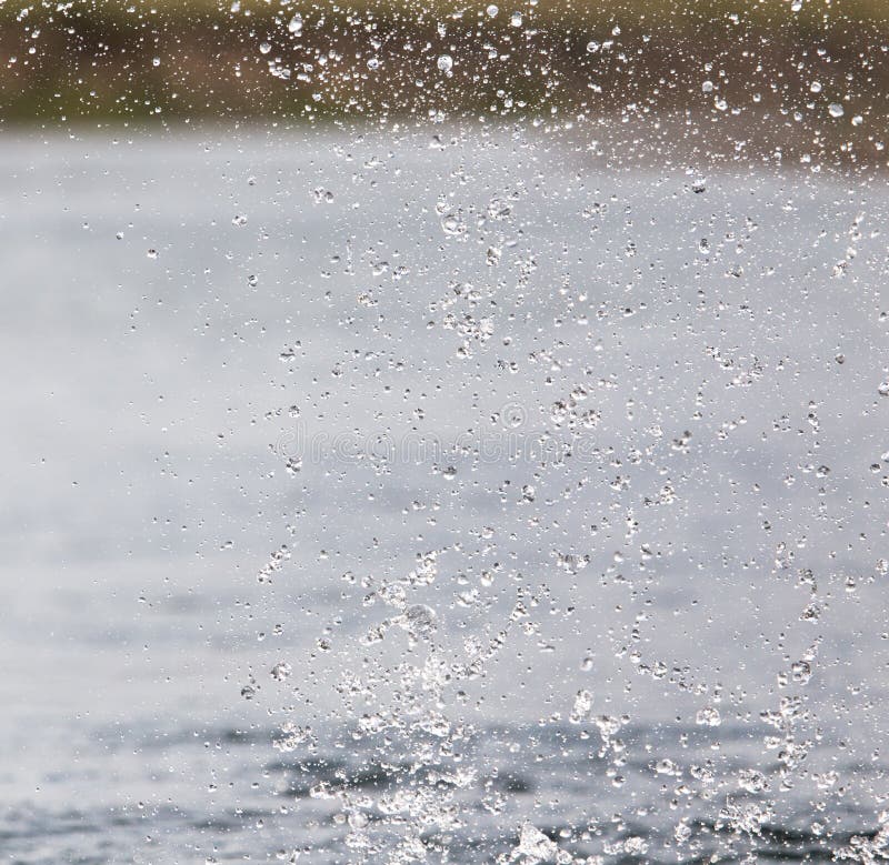 Water Splashing from a Stone in the River Stock Image - Image of summer ...