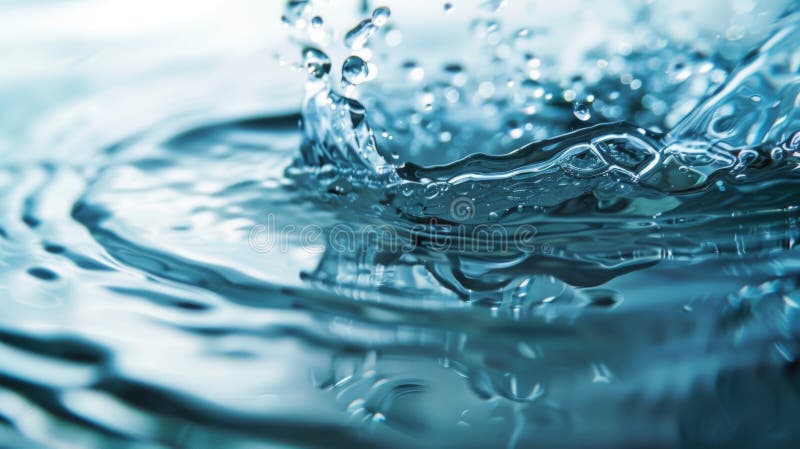 Water Splashing on the Surface Stock Image - Image of droplets, splash ...