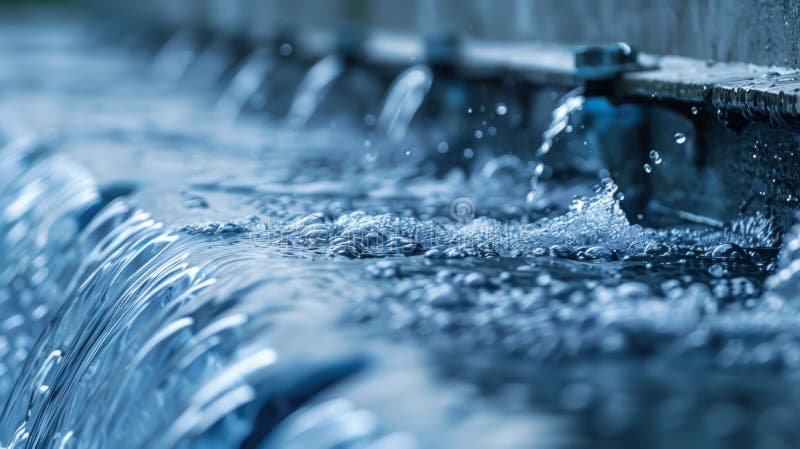 Water Splashing on White Platform with Blue Background during Daytime ...