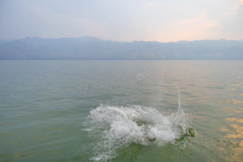 Water Splattered on the River or Lake Stock Image - Image of ...