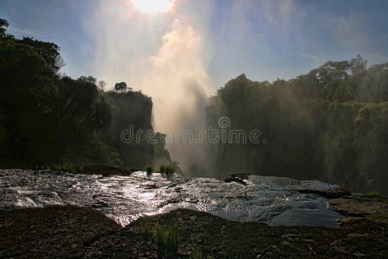 Water Splinters Cover, Victoria Falls, Zimbabwe Stock Photo - Image of ...