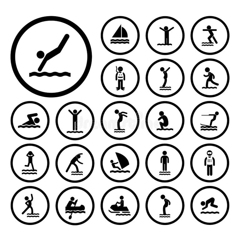 Water Activities Icon Stock Illustrations – 5,431 Water Activities Icon ...