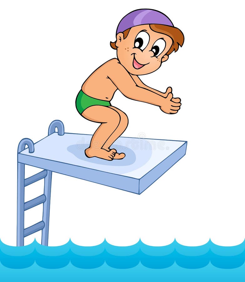 Swimmers Swimming stock illustration. Illustration of smiling - 1423595