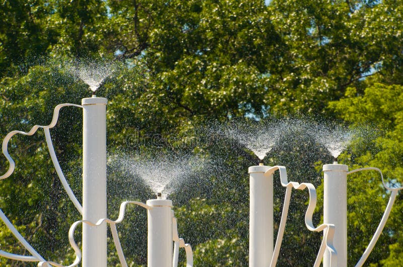 Water Spray stock photo. Image of blue, cool, outside - 21181446