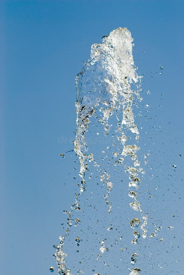 Water Spray Splash Flow Like Face on White Stock Photo - Image of flow ...