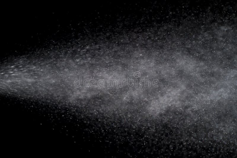 Water Spray with Black Background. Stock Photo - Image of circle ...