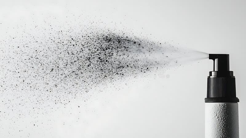 Water Spray from a Water Bottle with Droplets Flying Stock Image ...
