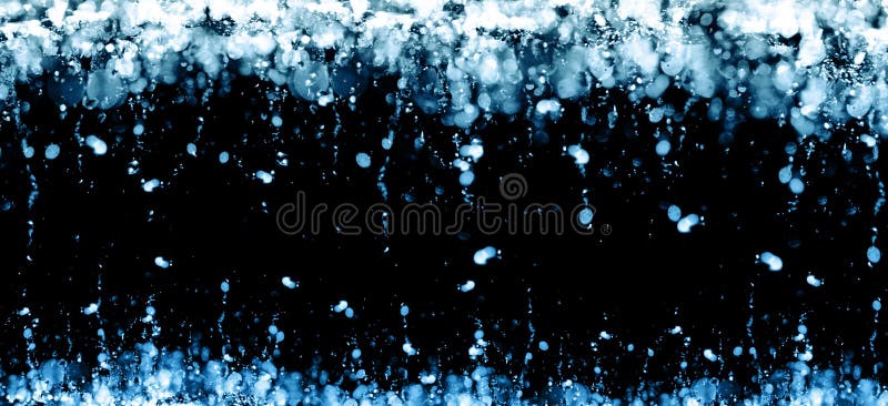 Water Spray and Water Bubbles Splash on Black Background 3d ...