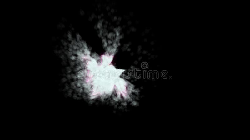 Red Smoke with Electric Particle Effect Background Stock Video - Video ...