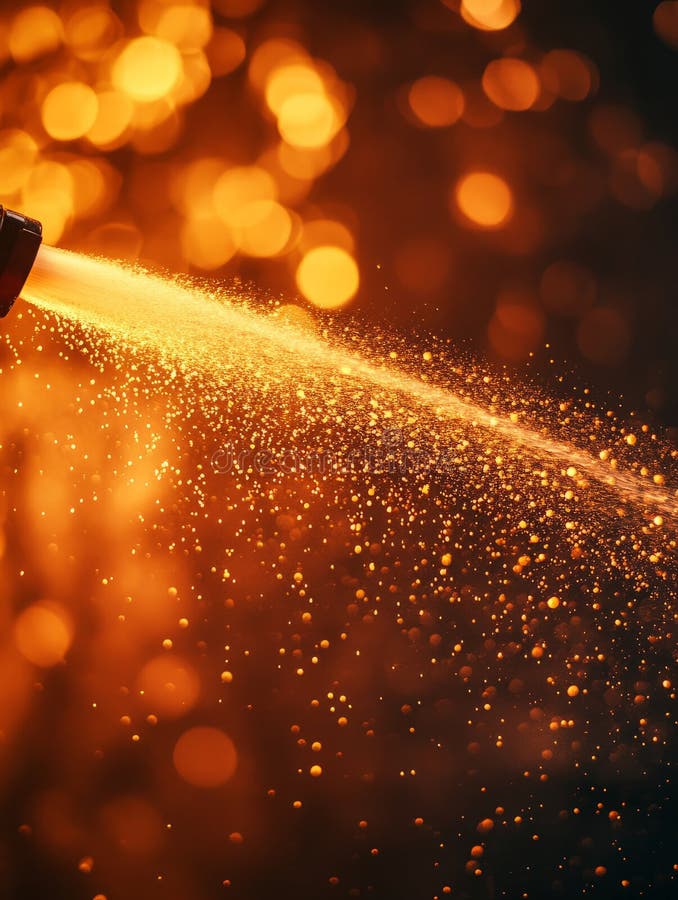 Water Spray from a Fire Hose Stock Photo - Image of hosepipe, starting ...