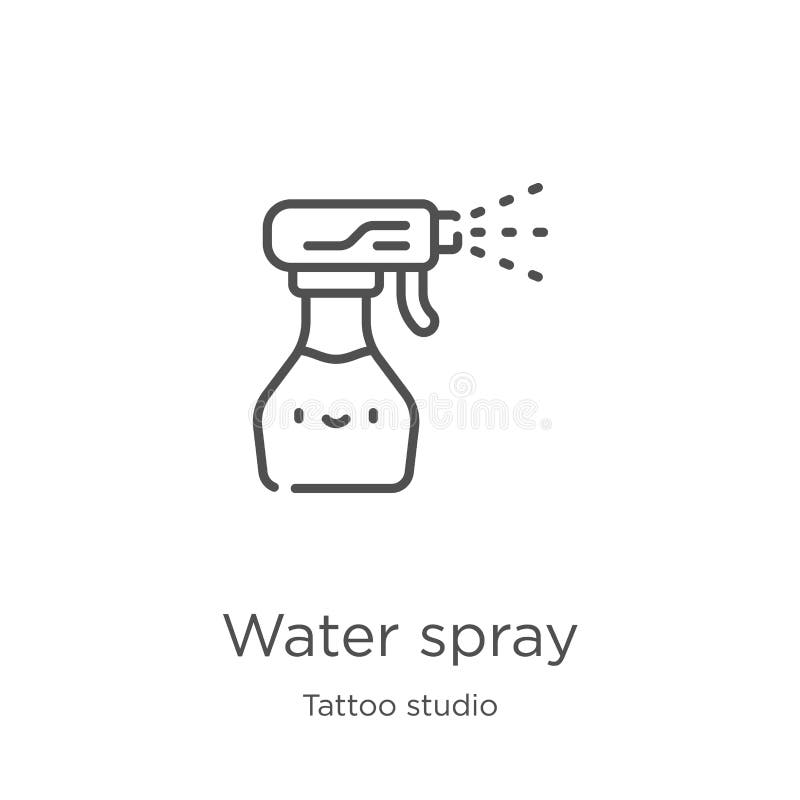 Spray Paint Icon Vector from Handcrafts Collection. Thin Line Spray ...