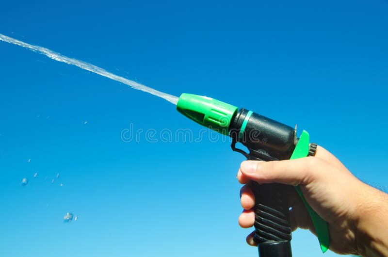 Water spray jet stock image. Image of hose, splash, clean - 122169645