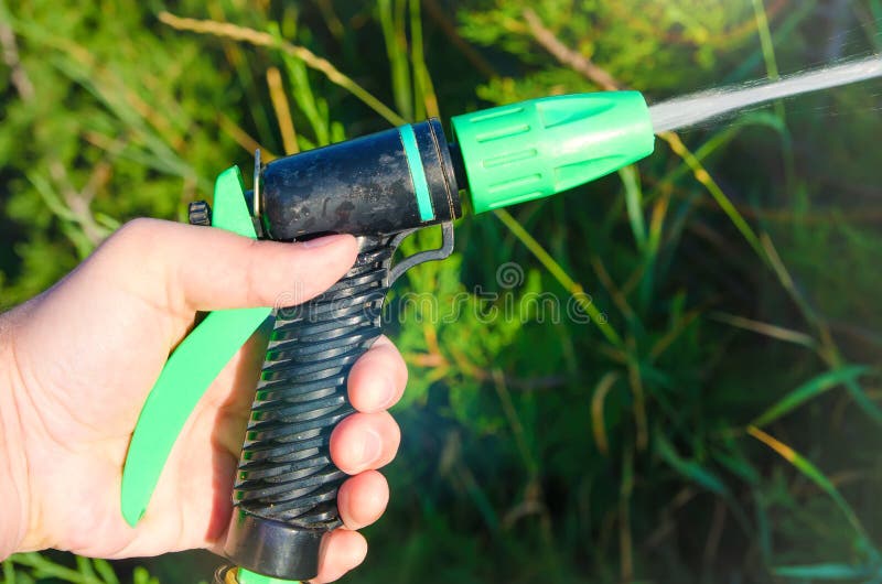 Water spray jet stock image. Image of green, nozzle - 112377477