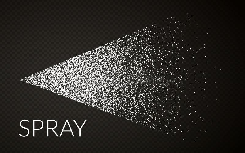 Water Spray Mist Of Atomizer. Vector Cosmetic Effect. Trigger Sprayer ...