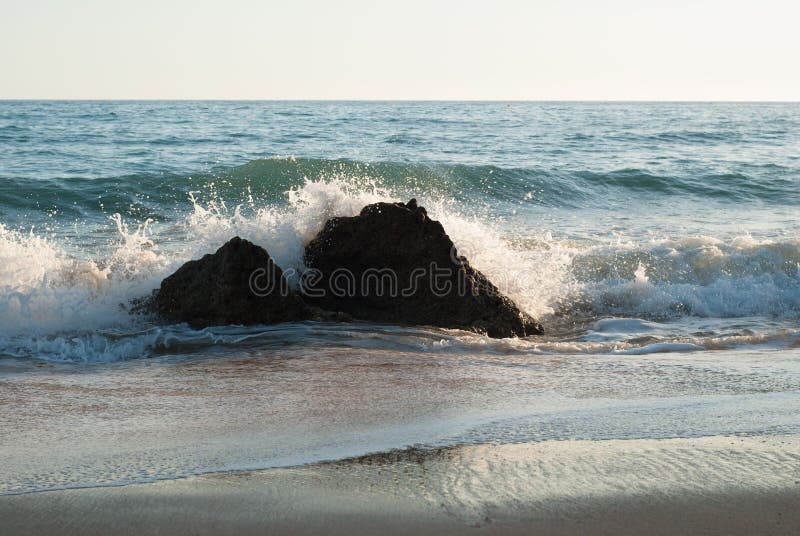 Water Spray Off Rocks stock photo. Image of water, crash - 85492820