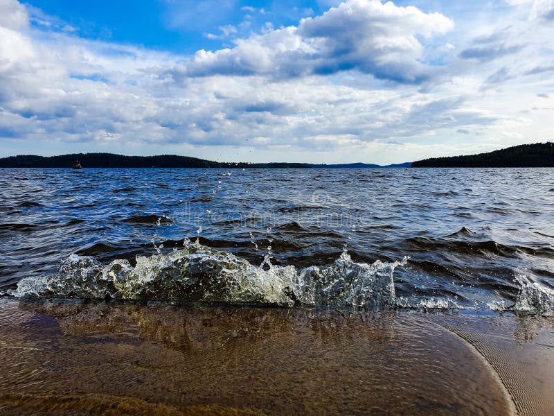 Water spray 4 stock image. Image of rock, sand, spray - 253617893