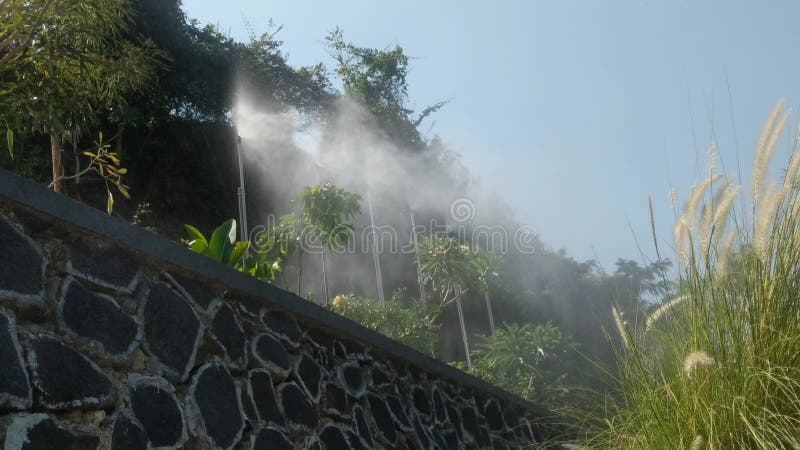 Water is Sprayed from a Misting Device Stock Footage - Video of ...