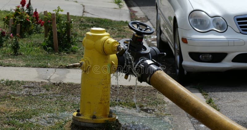 Water Spraying from a Fire Hydrant Stock Video - Video of closeup ...