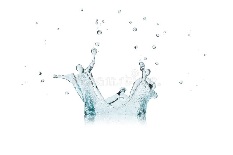 Water Spreading Isolated on the White Background Stock Image - Image of ...