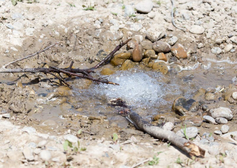 Water from a spring stock image. Image of drop, macro - 107648993