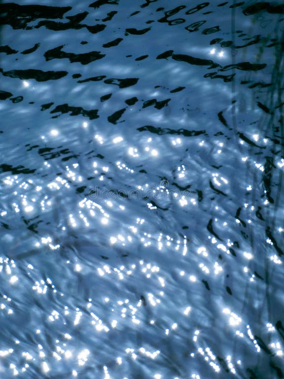 The Water in Spring Shimmers with Starlight Stock Photo - Image of ...