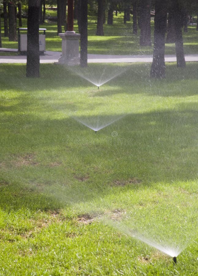 Water sprinkle stock photo. Image of device, fields, sprinkle - 10784590