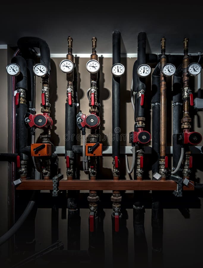 Water Sprinkler Control System Stock Image - Image of metal, connection ...