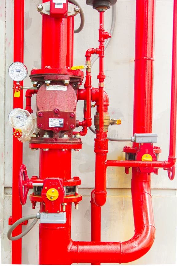 Water Sprinkler and Fire Alarm System Stock Photo - Image of firemetal ...