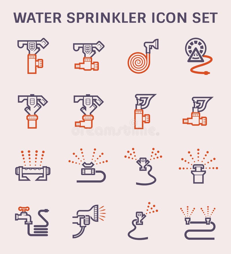 Water sprinkler icon stock vector. Illustration of fresh - 159794520
