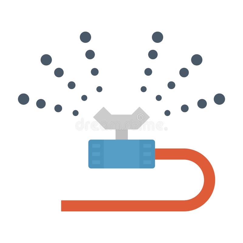 Water sprinkler icon stock vector. Illustration of farming - 190501615