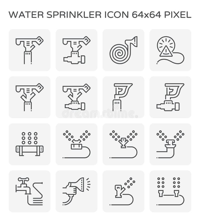 Water sprinkler icon stock vector. Illustration of automatic - 159794552