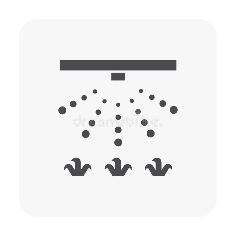 Water sprinkler icon stock vector. Illustration of field - 119486463