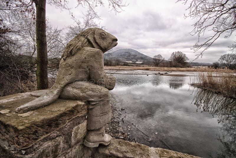 Water sprite statue stock photo. Image of czech, creative - 69334562