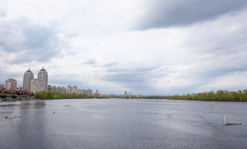 Water Stadium in Obolon. Kiev. Ukraine Stock Image - Image of planet ...