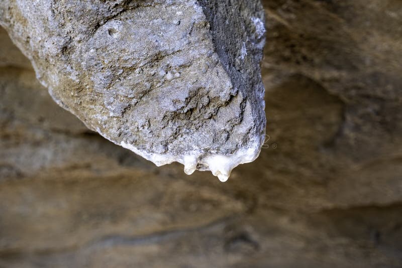 Water in Stalagmites in a Cave Stock Image - Image of tower, stalactite ...