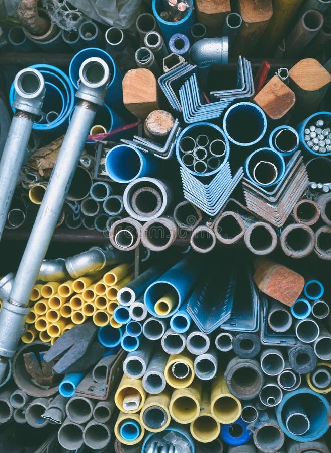 Water Steel Pipes and Tubes Background Stock Photo - Image of public ...