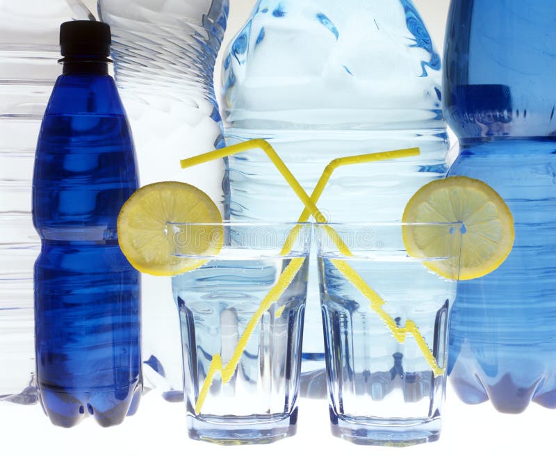 Water still life stock image. Image of refreshment, bottles - 238104255