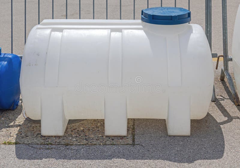 Water Storage Plastic Tank stock photo. Image of reservoir - 366032754