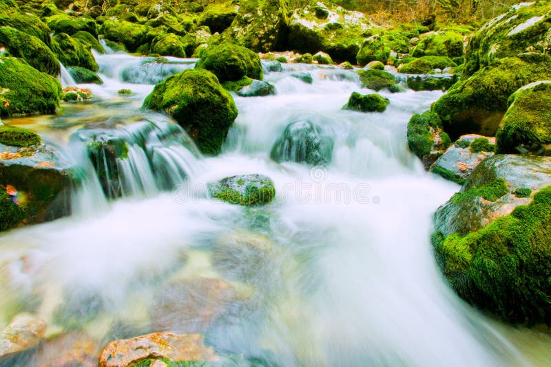 Water Stream stock image. Image of stream, smooth, freshness - 11960621